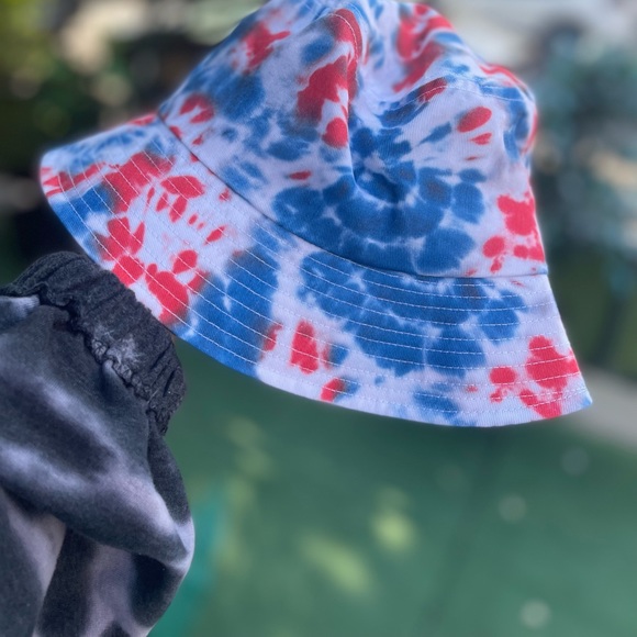 Accessories | Labor Day Red White And Blue Tyedye Bucket Hat | Poshmark